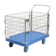 金網枠付き台車 静音シリーズ PLA300-AMIM1-DS-G (ストッパー付き) カナツー